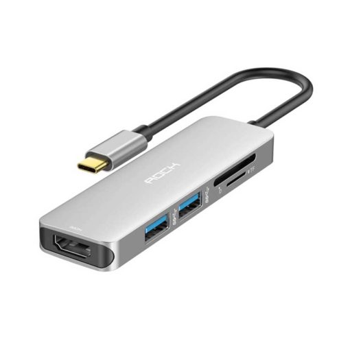 Rock 5 in 1 USB Type C Multifunctional Hub - Penguin.com.bd