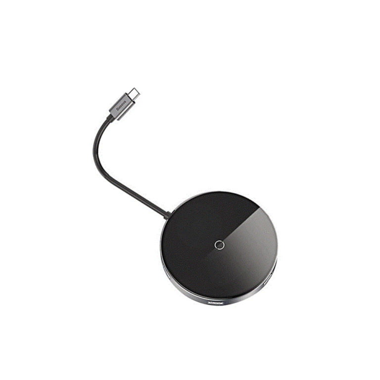Baseus Circular Mirror Wireless Charger USB Type C HUB 3.0 - Penguin.com.bd