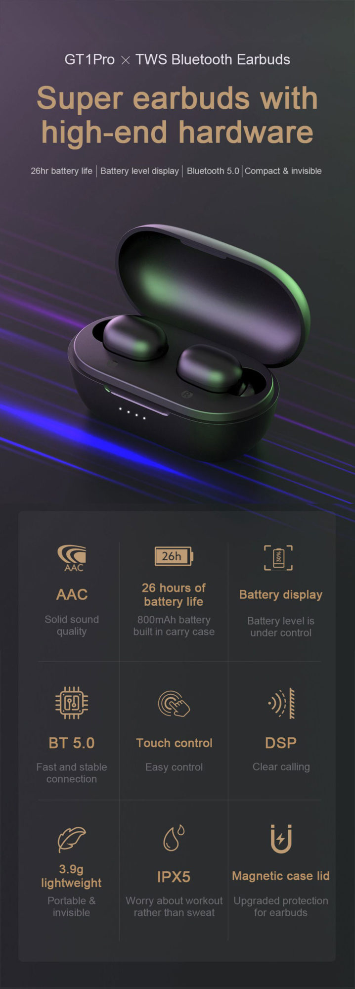 Haylou GT1 Pro Bluetooth 5.0 TWS Earphones - Penguin.com.bd