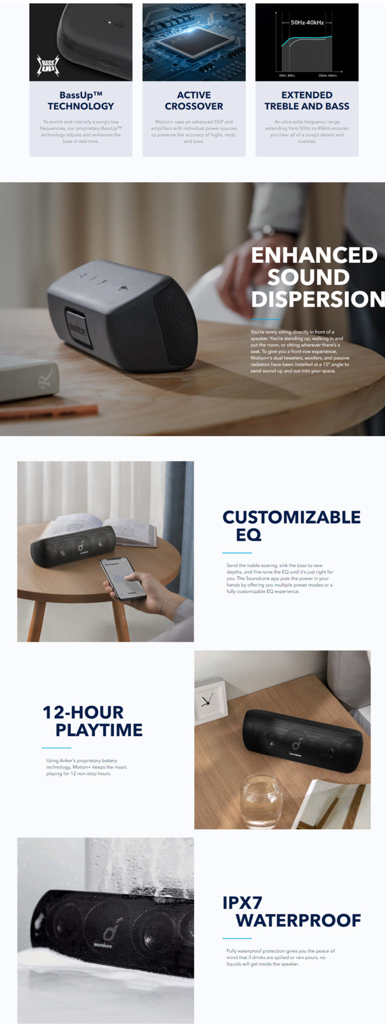 Anker Soundcore Motion Plus Hi-Res 30W Bluetooth Speaker - Penguin.com.bd