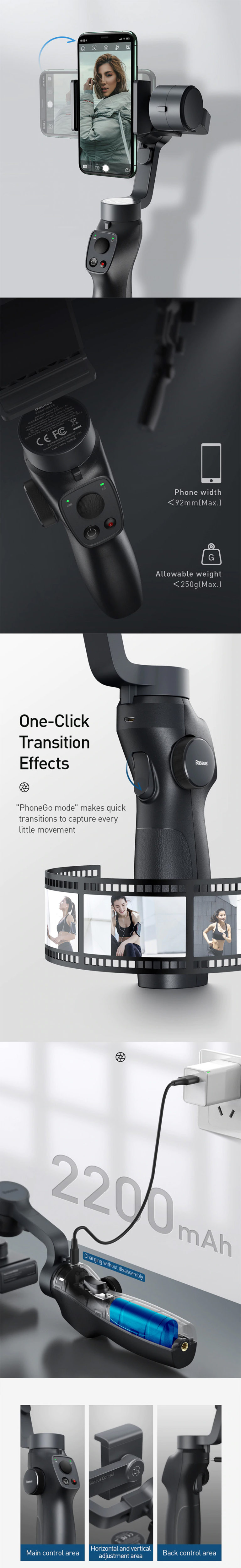 Baseus 3-Axis Handheld Gimbal Stabilizer - Penguin.com.bd