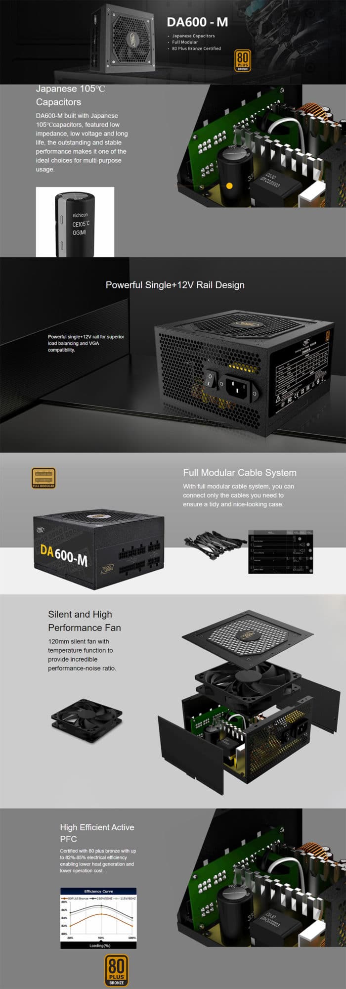 Deepcool DA600M Power Supply - Penguin.com.bd
