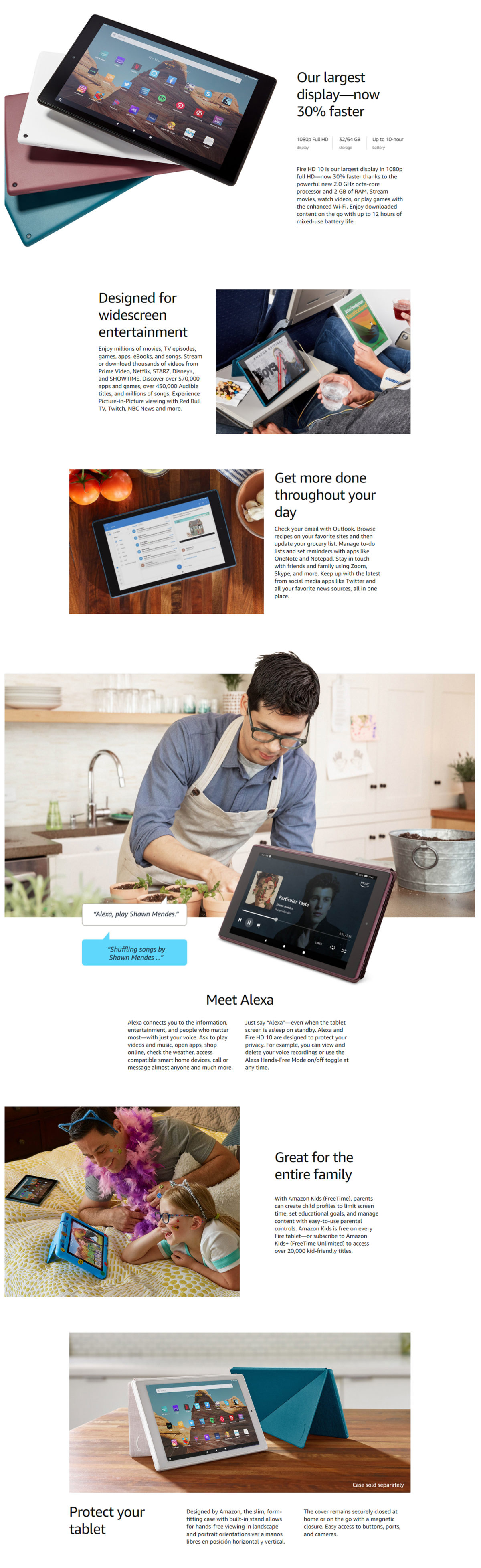 Amazon Fire HD10 10" 32GB Tablet (9th Gen) - Penguin.com.bd