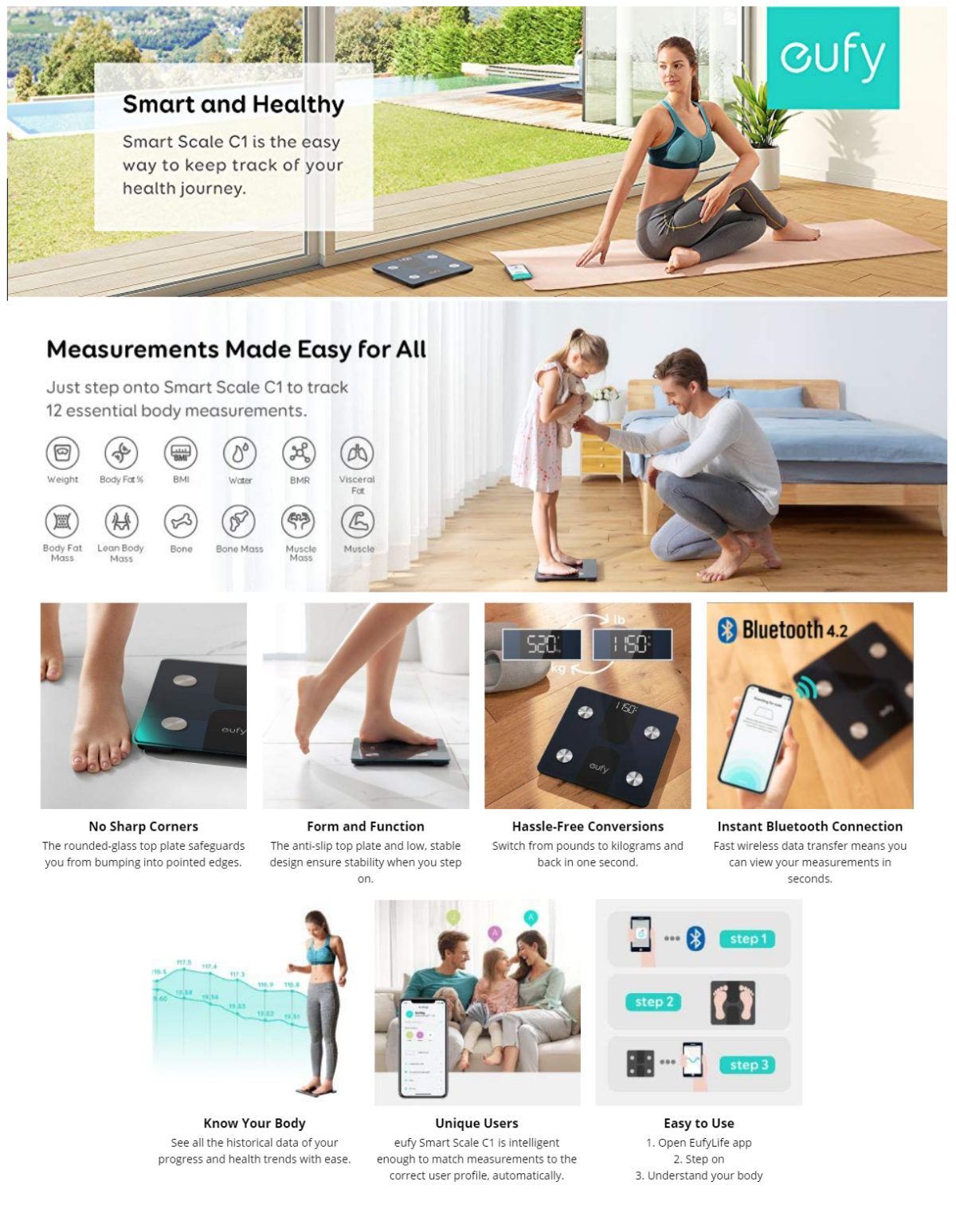 Eufy Smart Scale C1 - Penguin.com.bd