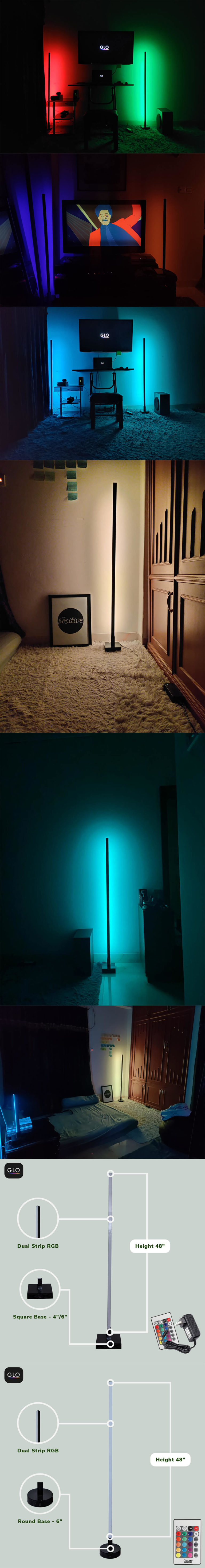 GLO Vibe Stick RGB Light (Rectangle Base) - Penguin.com.bd