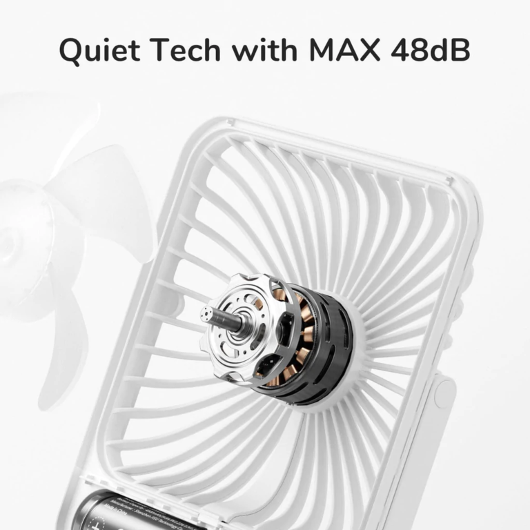 JISULIFE FA26A 2000mAh Portable Ultra-slim Table Fan - Penguin.com.bd