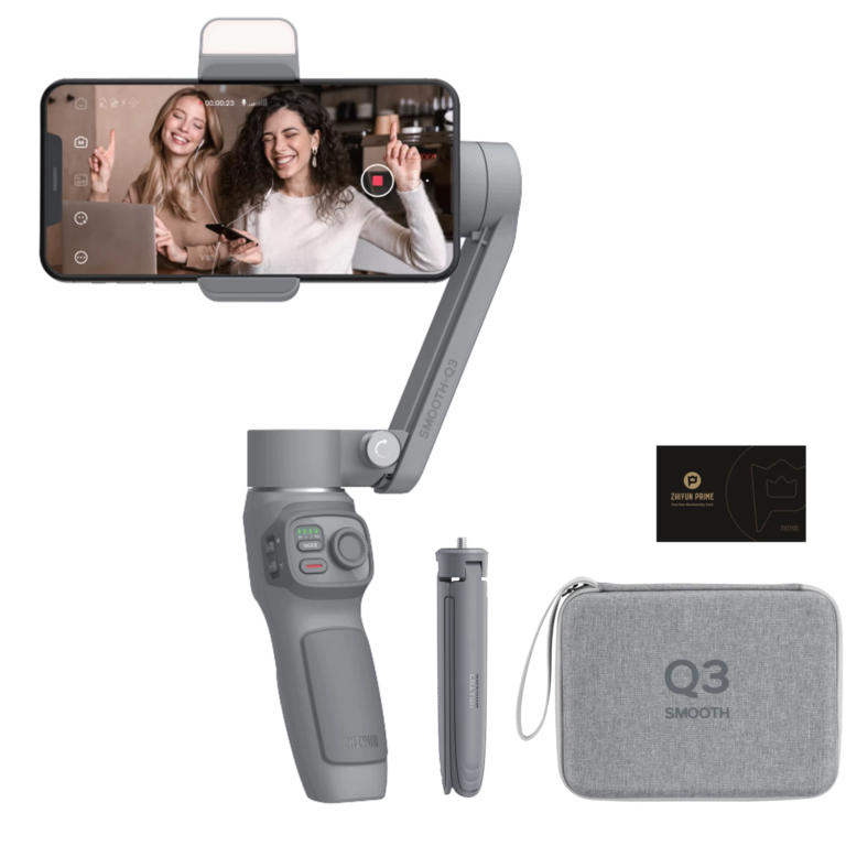 ZHIYUN SMOOTH Q3 3-Axis Phone Gimbal Stabilizer - Combo Edition - Penguin.com.bd