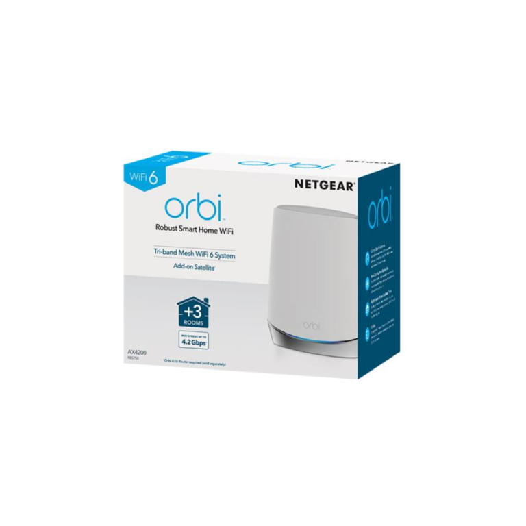 NETGEAR Orbi RBS750 AX4200 Mbps Tri-Band Mesh WiFi 6 System (1 ...