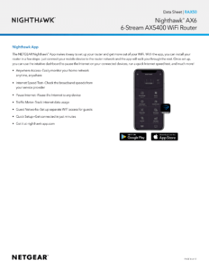 NETGEAR RAX50 Nighthawk AX6 6-Stream AX5400 WiFi 6 Router | Shop Now ...