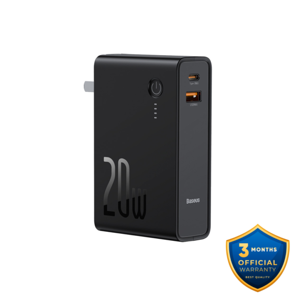 Baseus Power Station 2 Power Bank Adaptor 10000mAh 20W CN Black ...