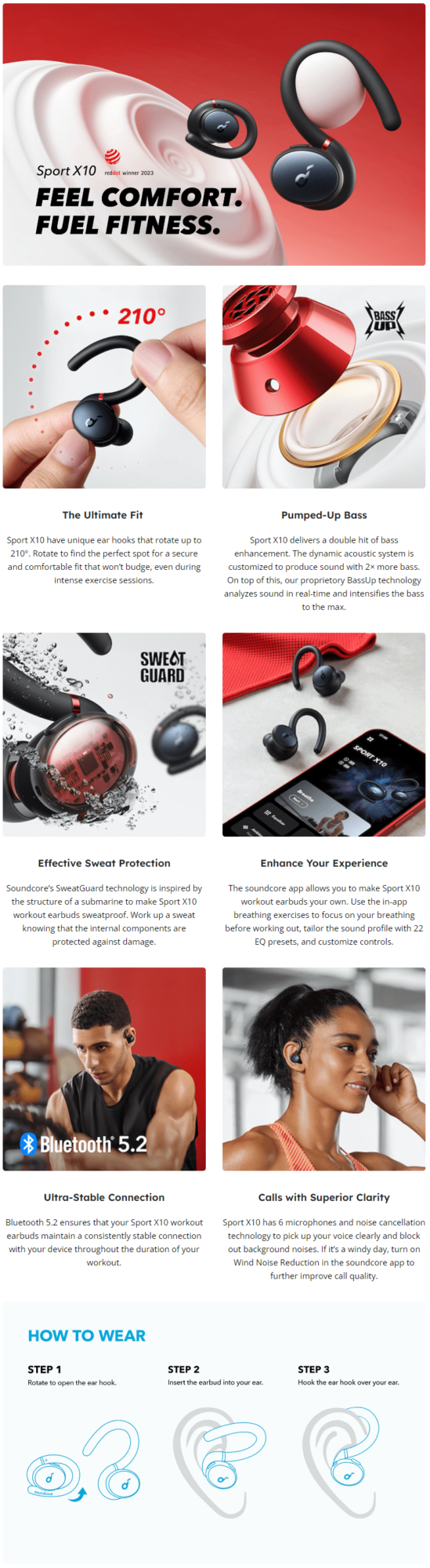 Anker SoundCore Sport X10 ANC Sports Earbuds - Penguin.com.bd