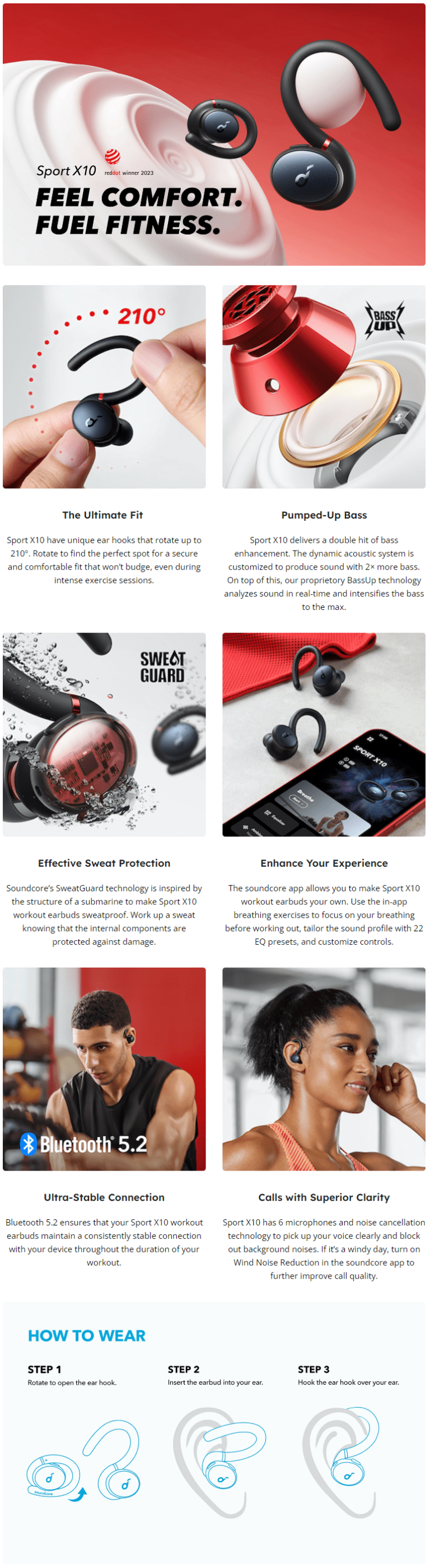 Anker SoundCore Sport X10 ANC Sports Earbuds - Penguin.com.bd