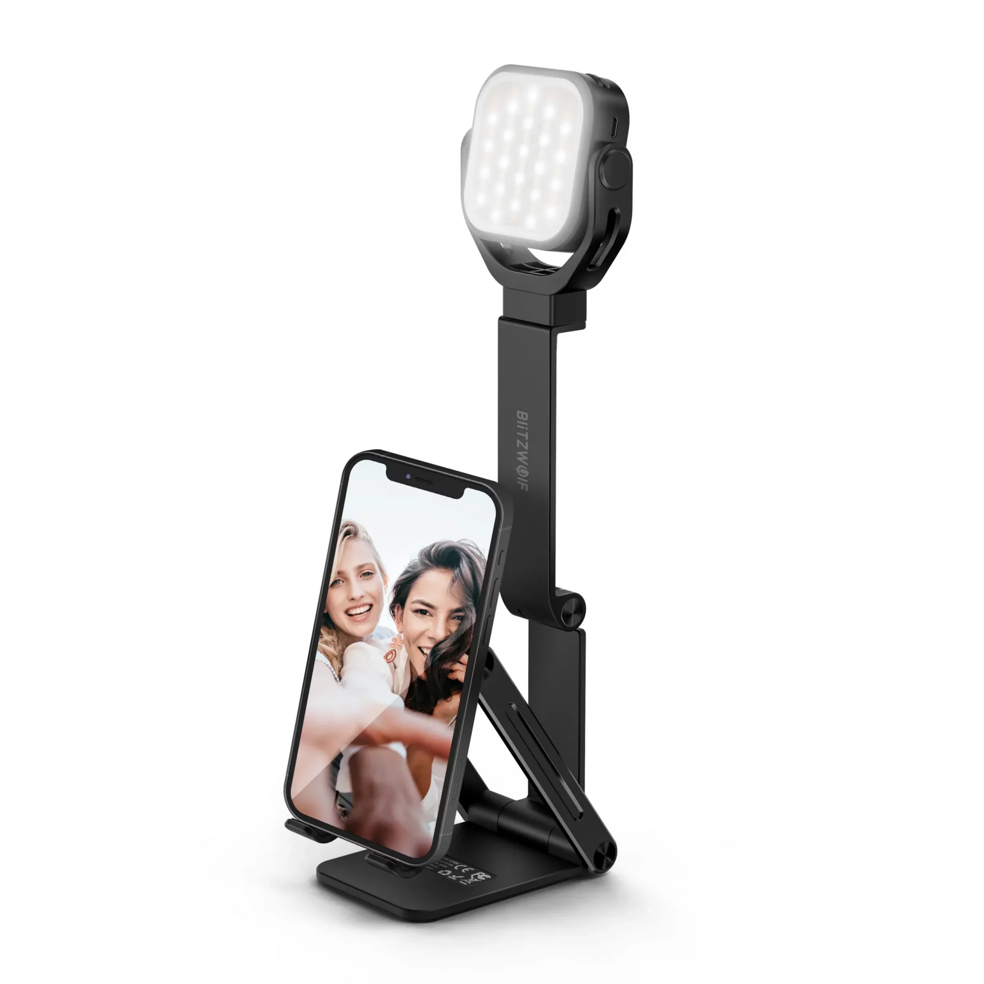 litzWolf BW-TS6 Foldable Multi-Angle Mobile Phone Fill Light Stand with ...