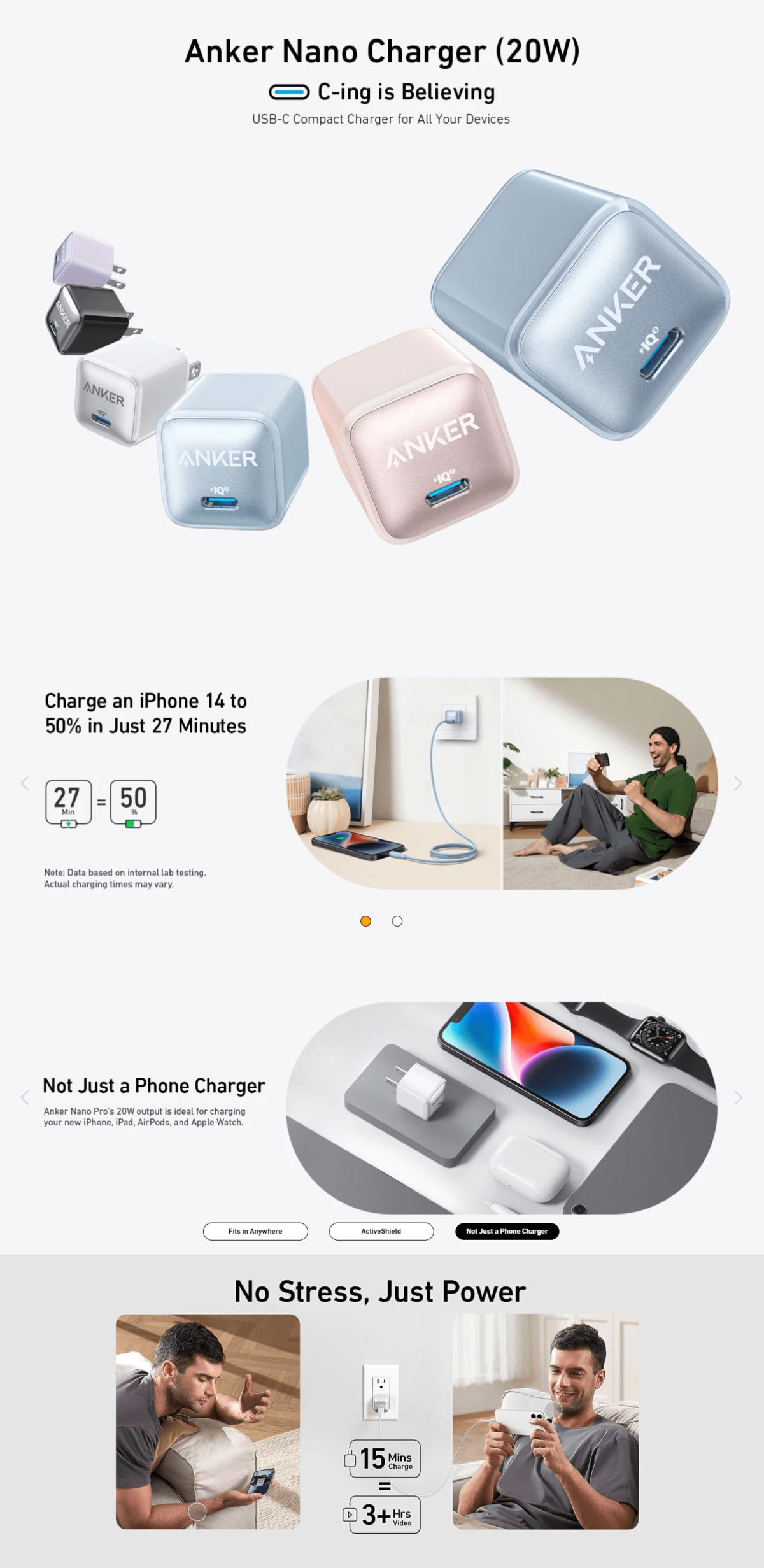 Anker 511 Charger 20W (Nano Pro) - Penguin.com.bd