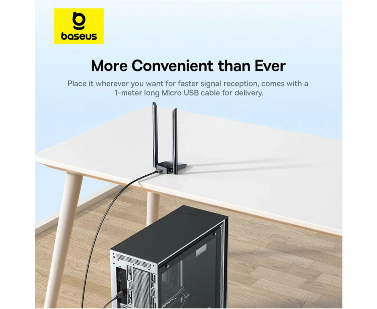 Baseus FastJoy Series WiFi Adapter 1800Mbps - Penguin.com.bd